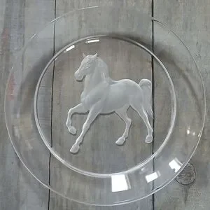 Hoya Crystal | Accents | Vintage Hoyacrystalhorse Plates Japan | Poshmark